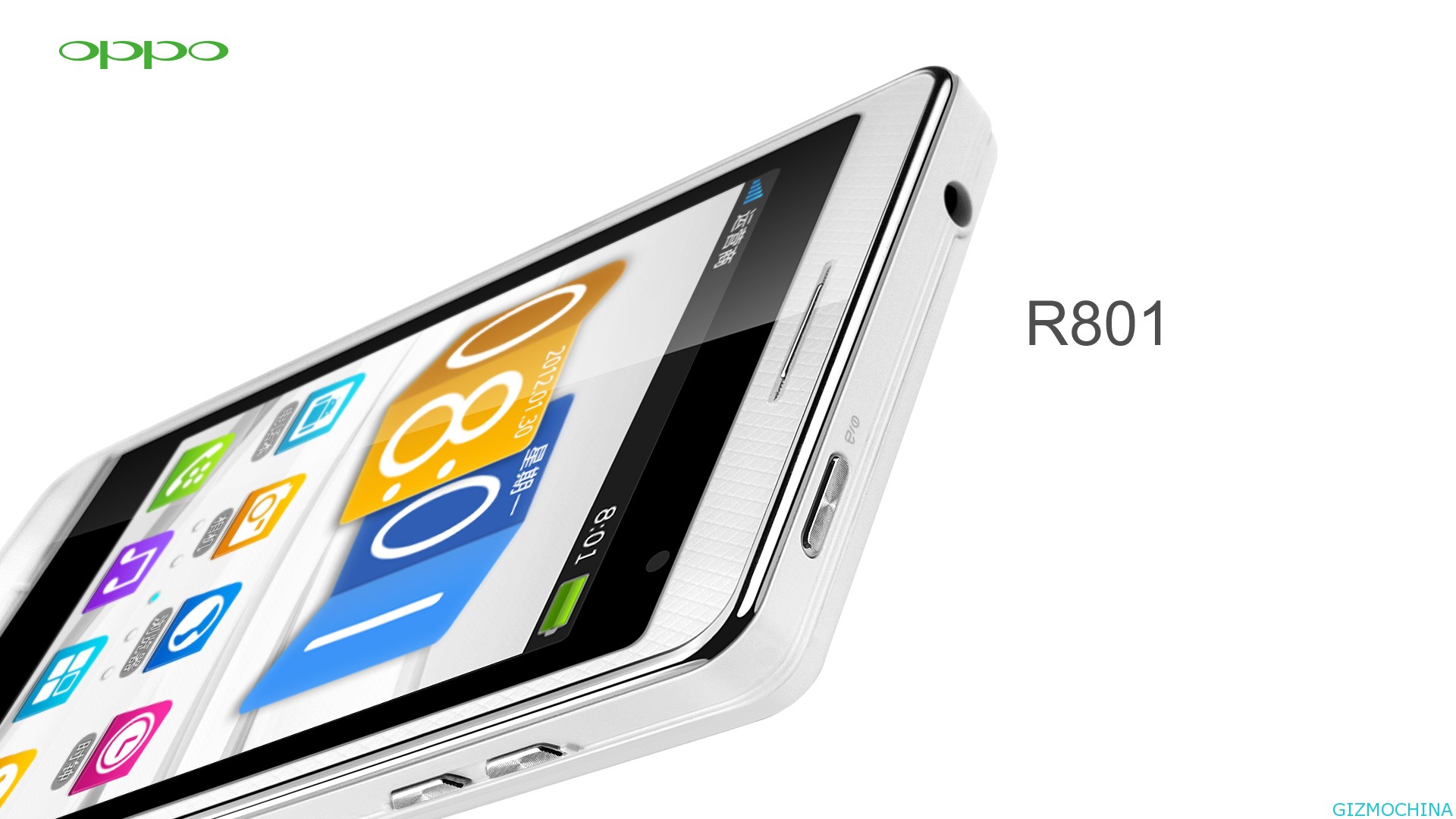 Oppo R801 white version support dual-card dual standby - Gizmochina
