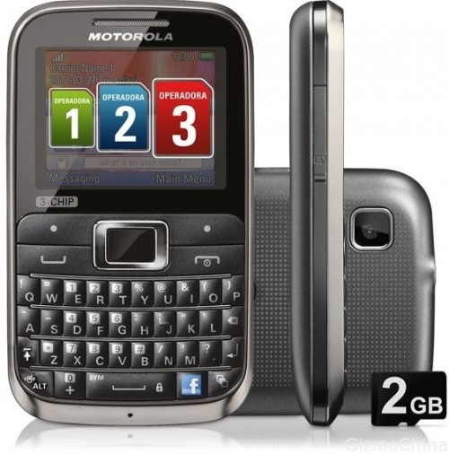 Motorola Motokey EX117, handsphone with triple SIM card slot - Gizmochina