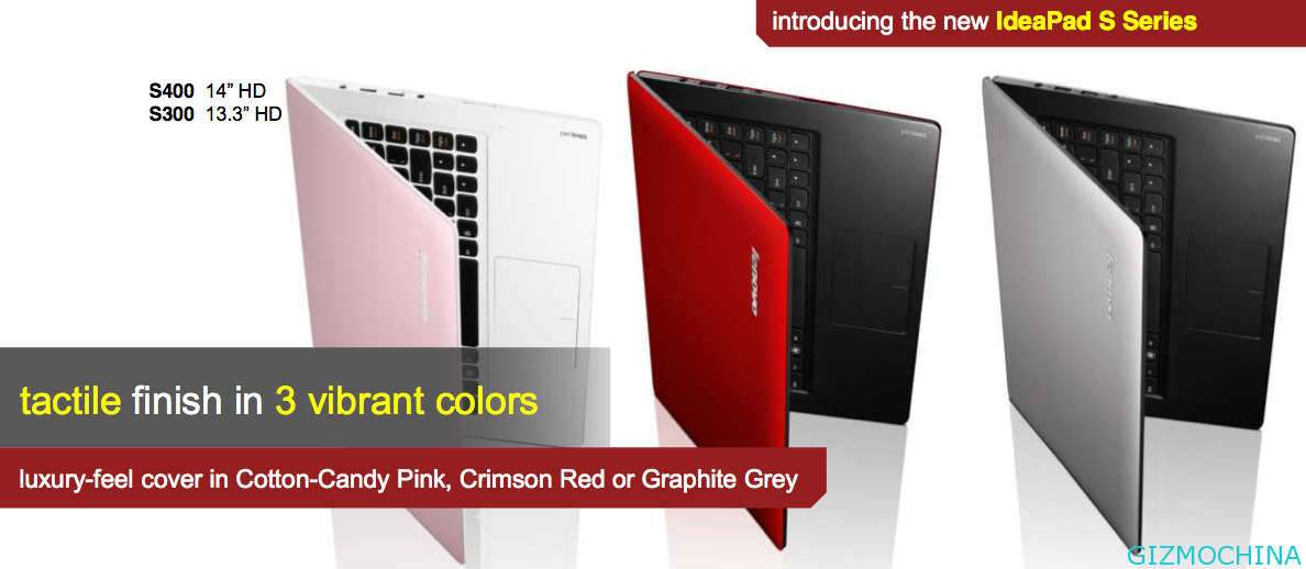 Lenovo unveiled the S-series laptop in IFA 2012 - Gizmochina