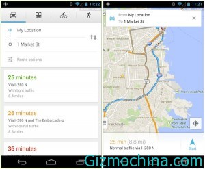 Google Maps for Android updated to v7 with new UI - Gizmochina