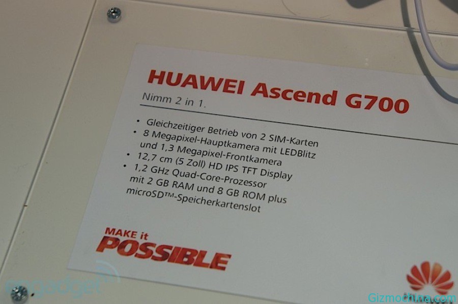 Picture of Huawei Ascend G700 - Gizmochina