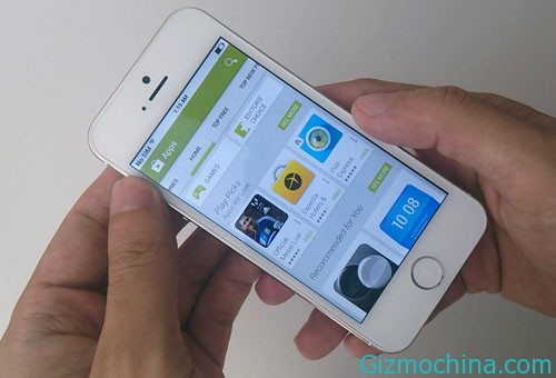 Goophone i5S Gold Phone Hands-on - Gizmochina