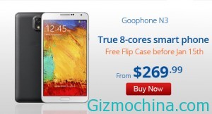 Goophone N3 8-cores Phone Arrived, With Free Flip Case Before Jan 15th ...