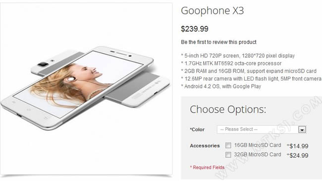 Vivo Xplay X3S is clone by Goophone X3 - Gizmochina