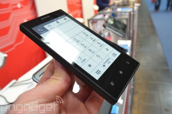 InkPhone, phone with e-Ink screen with low-power consumption batery ...