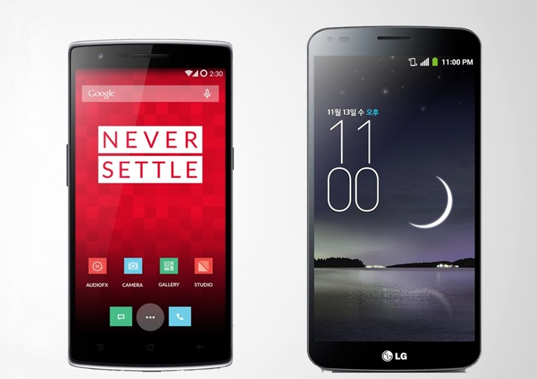 Head to Head Android Matchup: LG G Flex vs OnePlus One - Gizmochina
