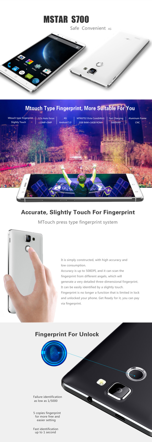 MSTAR S700 With MT6752 And Fingerprint Sensor Available For Just $159. ...