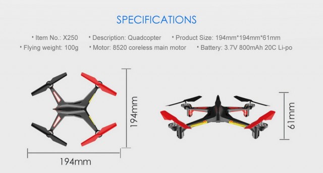 XK Alien X250 RC Quadcopter: 4 best Features - GizmoChina