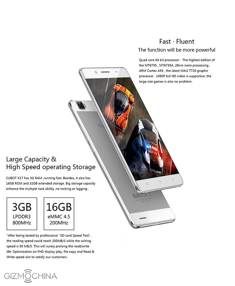 Cubot X17 With 6.1mm Slim Body & 3GB RAM Up For Pre-Order - Gizmochina