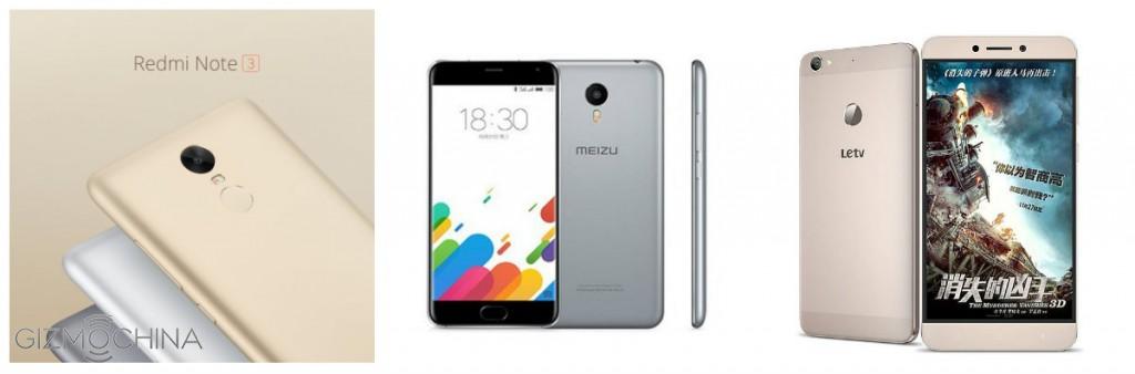 Xiaomi Redmi Note 3 vs Meizu M1 Metal vs LeTV 1S: A Detailed Comparison - Gizmochina