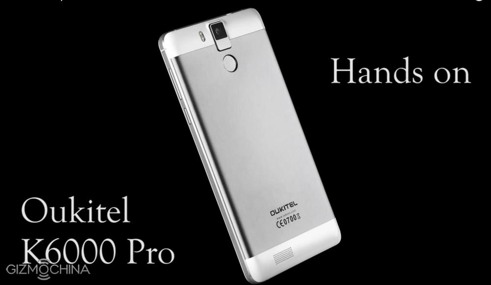Hands on video of the Oukitel K6000 pro - Gizmochina