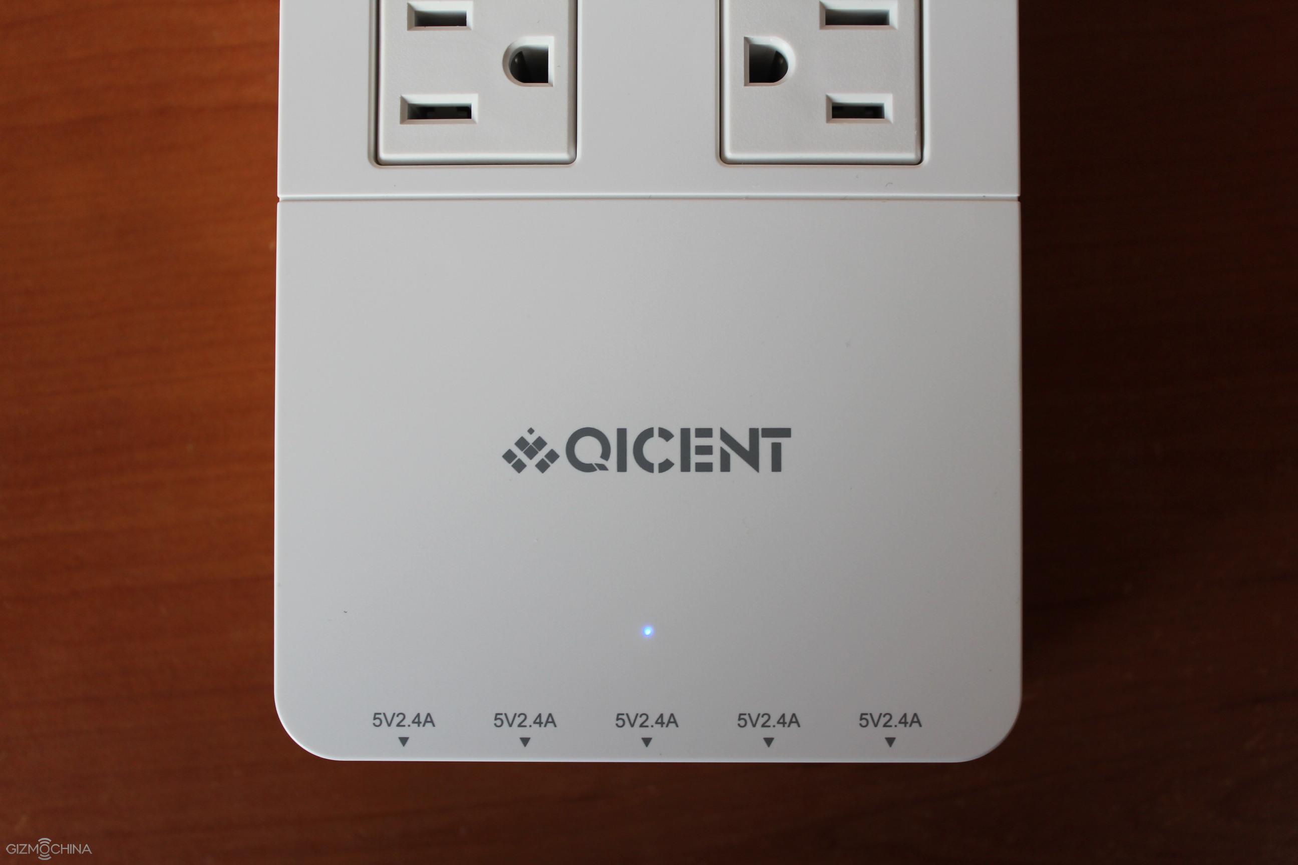 QICENT 6 outlet power strip & surge protector with 5 smart USB ports ...