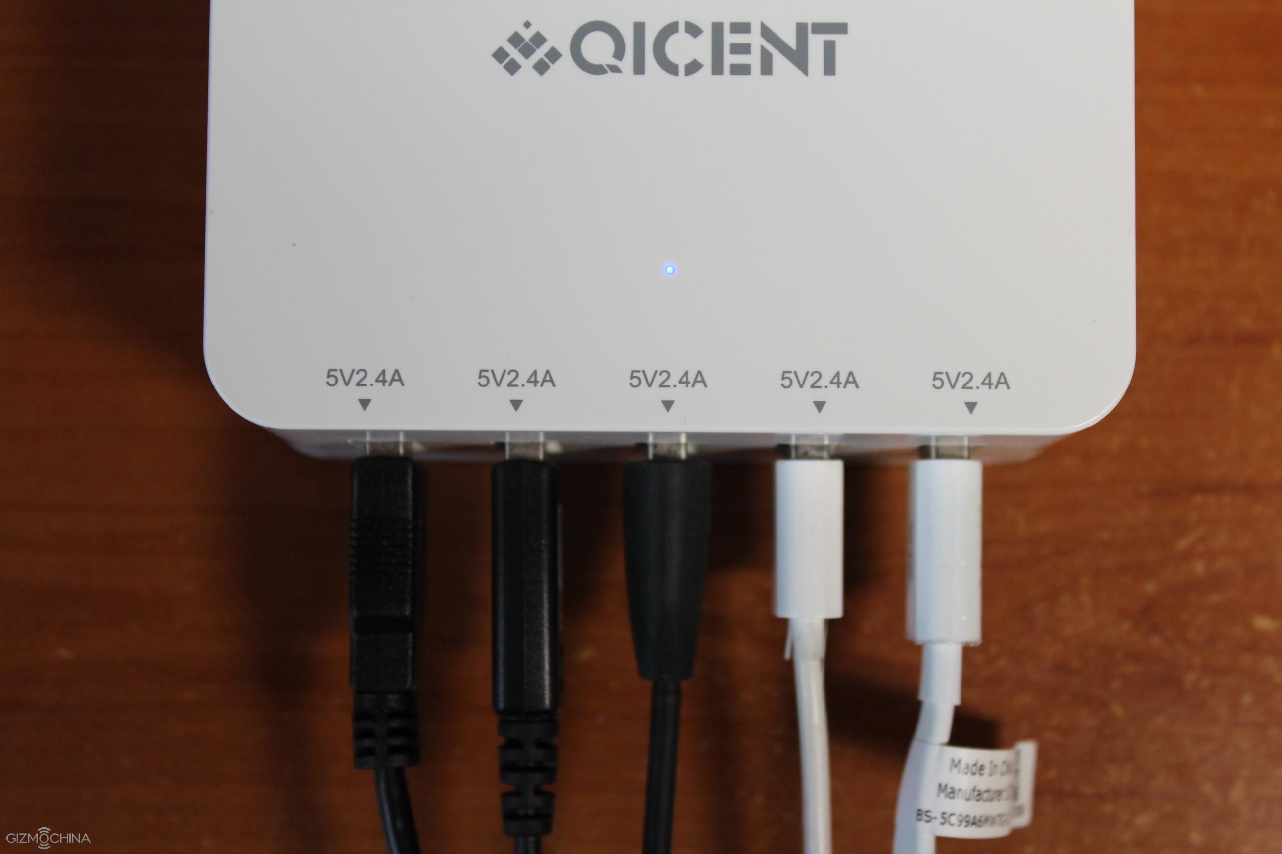 QICENT 6 outlet power strip & surge protector with 5 smart USB ports ...