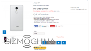 360 N4 With Helio X20 & 4GB RAM Up For Pre-Order On Giztop (Free Shipping, NO TAX) - Gizmochina