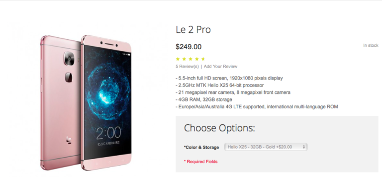 LeEco Le 2 Pro With Helio X25 Now Available On OPPOMART - Gizmochina