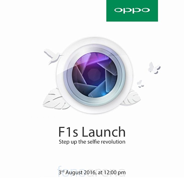 Oppo F1s Invites Indicates August 3 Launch, Happening in India - Gizmochina