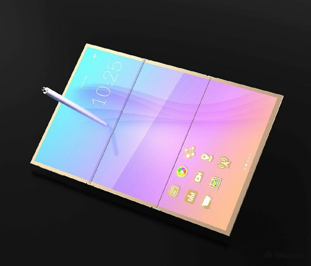 Samsung's First Foldable Display Smartphone Looks Beautiful In Concept ...