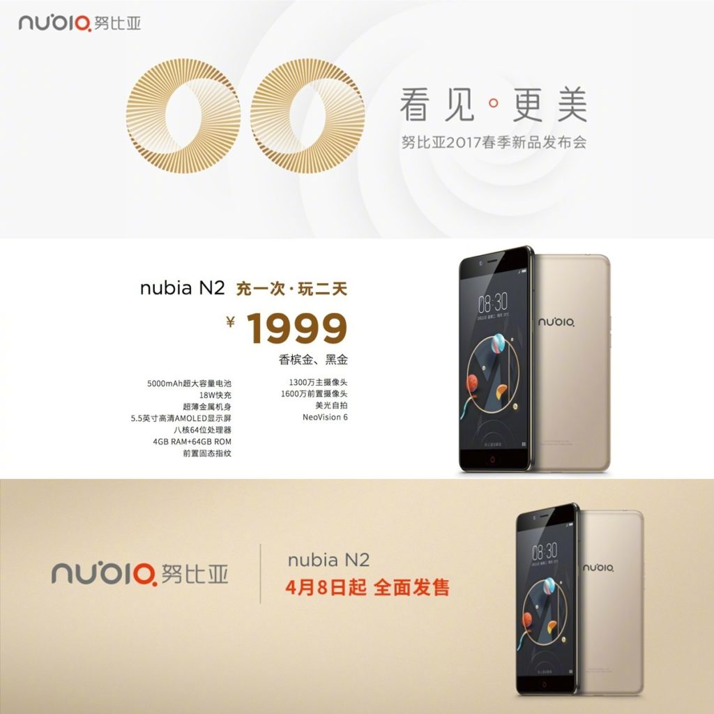 ZTE Nubia M2 Official: Custom 13MP Dual Cameras from Sony, Two Other ...