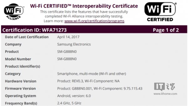 New Samsung SM-G888N0 Phone Gets WiFi Certification: Is it the Galaxy ...