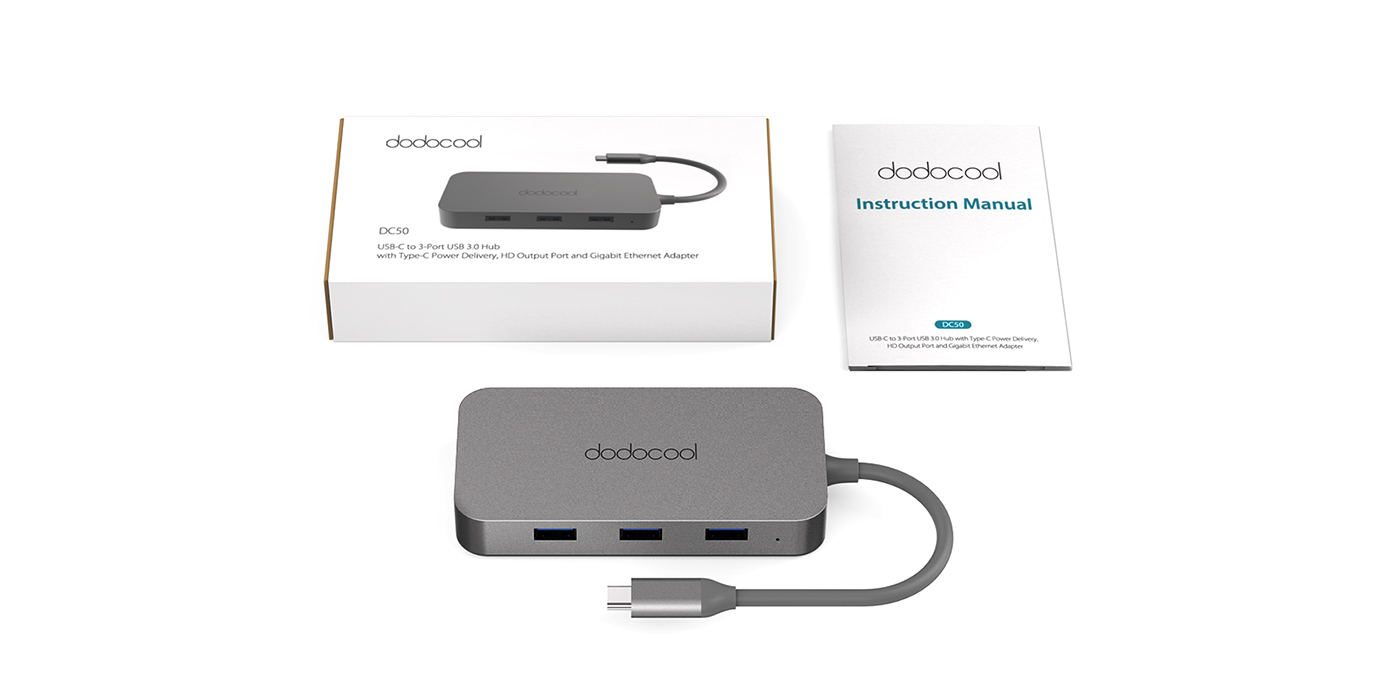 The Dodocool DC50 6-in-1 USB Hub Brings Connectivity Ease - Gizmochina