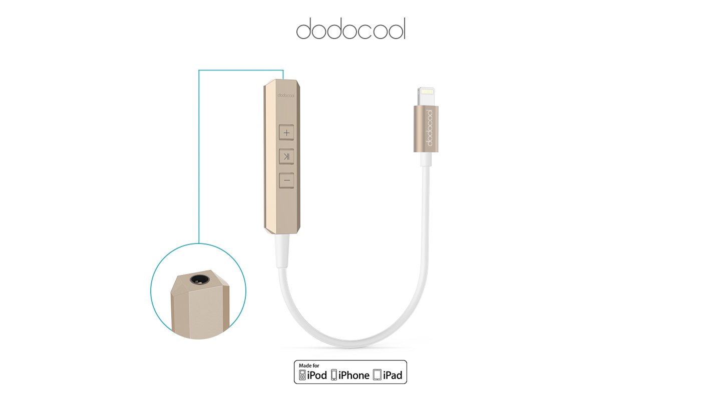 The Dodocool DA134 Hi-Res USB-C to 3.5mm Converter Features An In-line ...