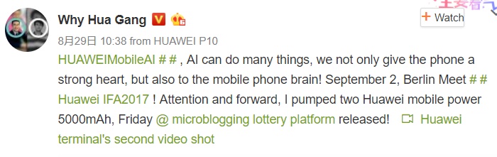 Huawei Will Announce The Kirin 970 With Its Dedicated AI Chip At IFA ...