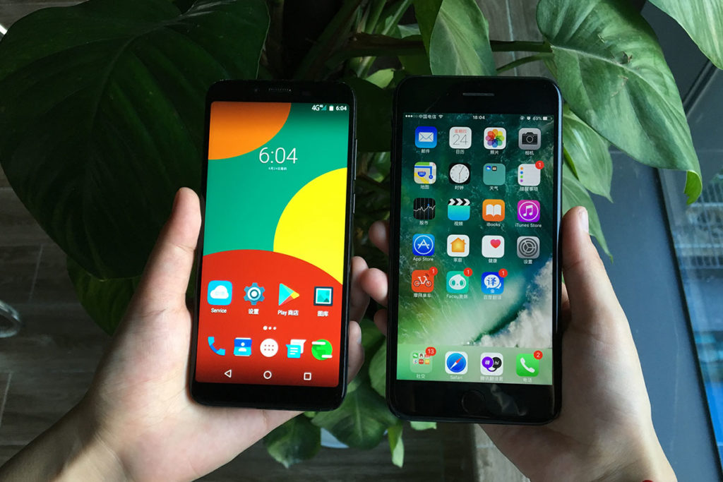The 18:9 Elephone C8 Is Smaller Than the iPhone 7 Plus Even With A 5.7 ...