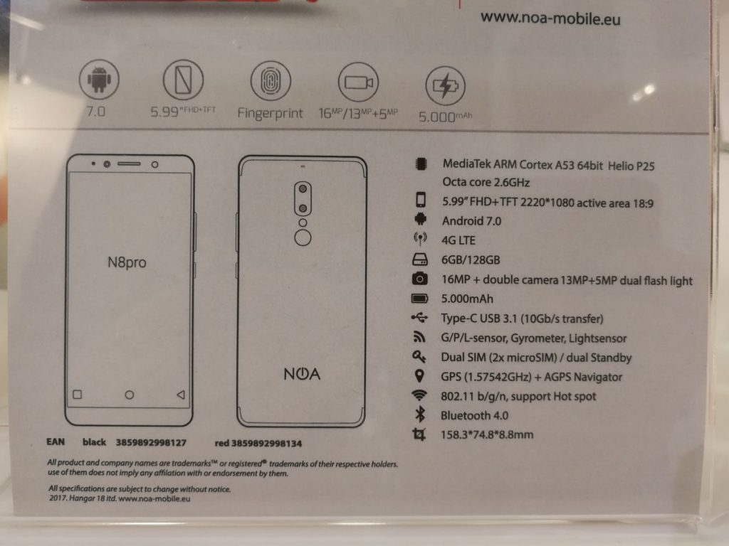 Is The Noa N8/N8 Pro A Rebranded UMIDIGI S2/S2 Pro? - Gizmochina