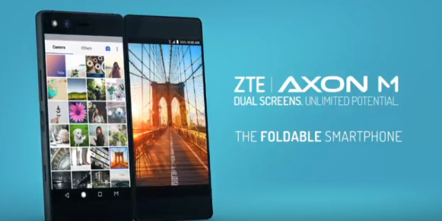 The Axon M is ZTE's First Dual Screen Foldable Smartphone - Gizmochina