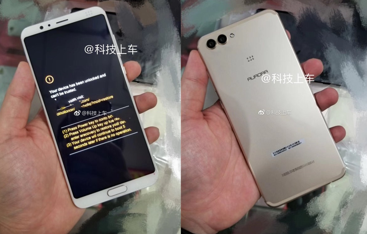 Photos of Full-Screen Aurora Smartphone With Front-Mounted Fingerprint ...