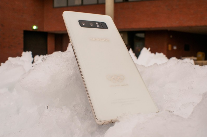 Samsung Galaxy Note 8 Snow White Winter Olympic Games Customised ...