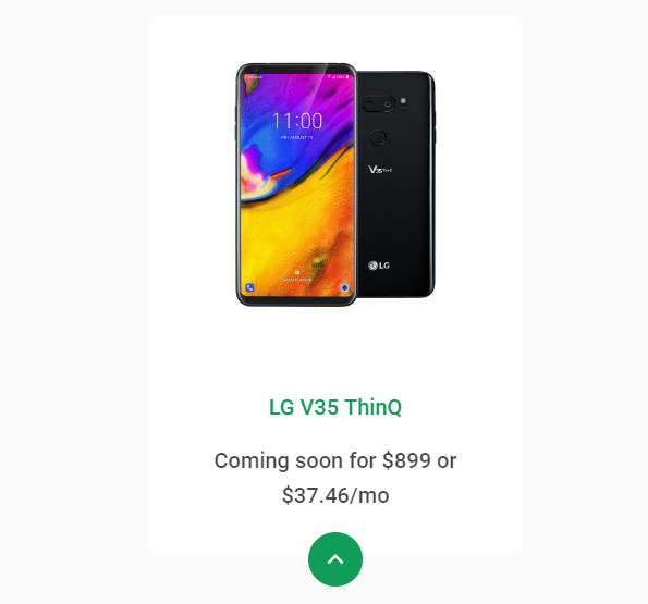 Notch-less LG V35 ThinQ Launches As An AT&T & Project Fi Exclusive - Gizmochina