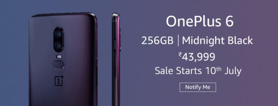 OnePlus 6 with 256 GB Storage, 8 GB RAM in Midnight Black Arrives in ...