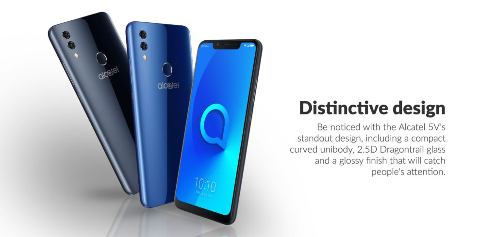 Alcatel 5V is Official: Packs Notch, Dual Cameras, Big battery - Gizmochina