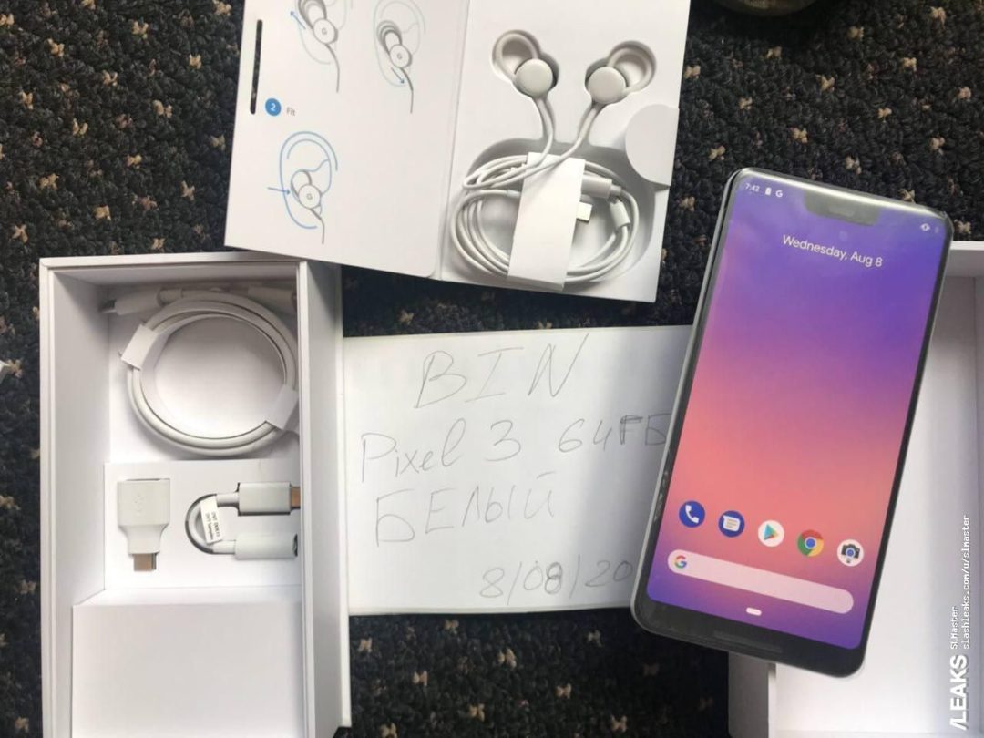Google Pixel 3 XL unboxing video, hands-on images leaked - Gizmochina