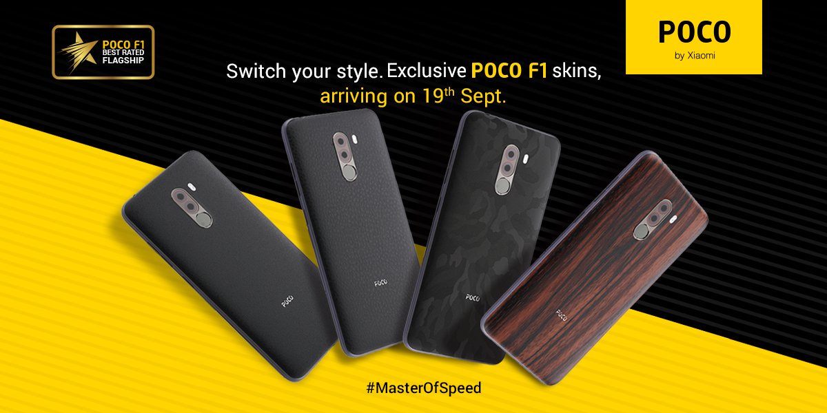 Official Xiaomi Poco F1 skins to go on sale tomorrow; Available from Mi ...