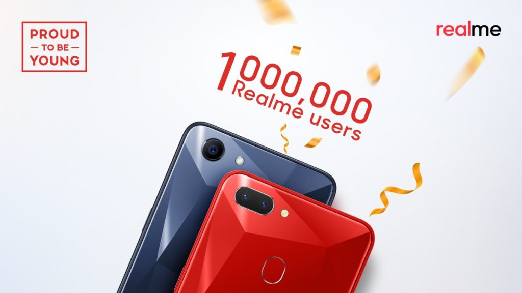 Realme claims to have hit 1 million mark for its smartphone sales in ...