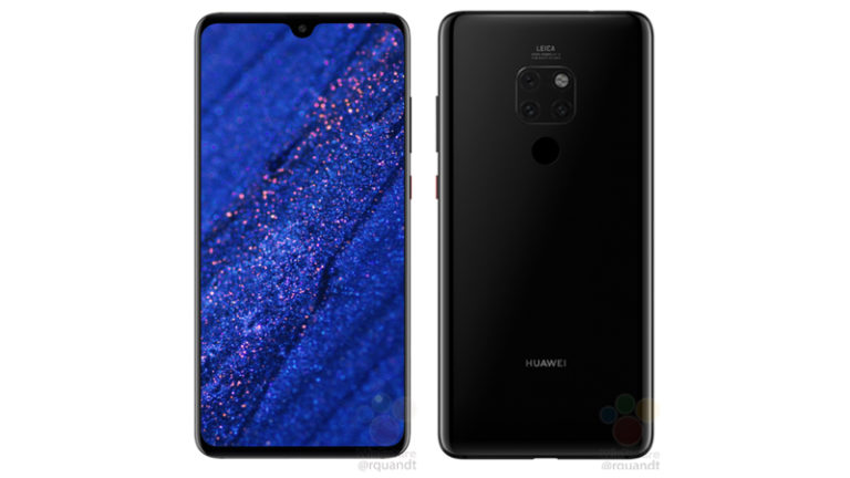 Huawei Mate 20 leaked render shows display with narrow bezels and ...