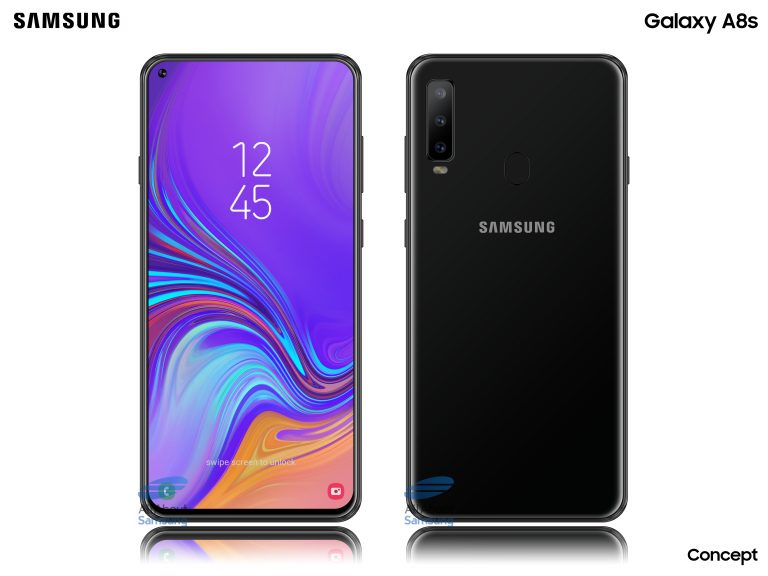 Samsung Galaxy A8s realistic renders showcase its Infinity-O display design - Gizmochina