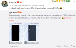 Lenovo's triple camera phone is called the Lenovo Z5s - Gizmochina