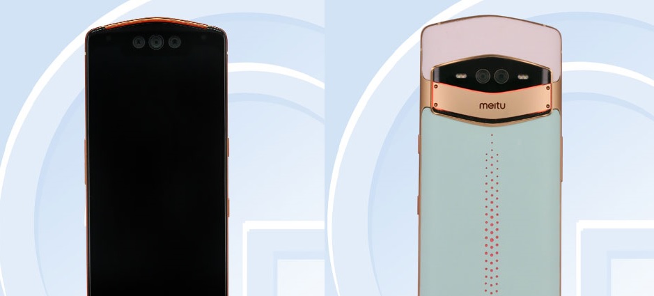 Meitu MP1801 TENAA images reveal triple front-facing cameras - Gizmochina