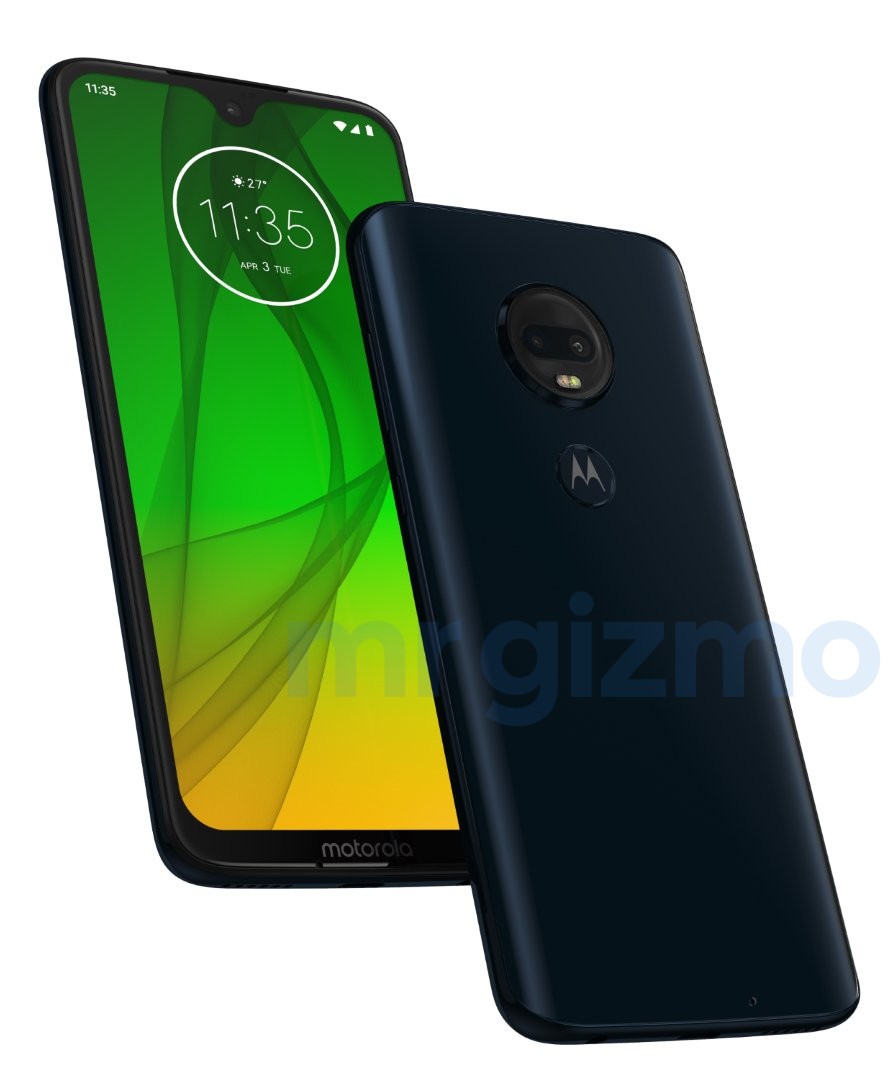 Moto G7 Plus render leaks waterdrop notch design and curved glass rear ...