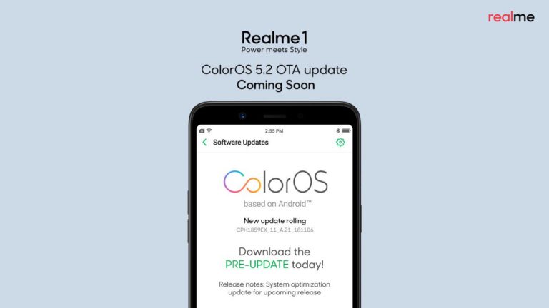 Realme announces ColorOS 5.2 and monthly updates for Realme 1, 2, 2 Pro ...