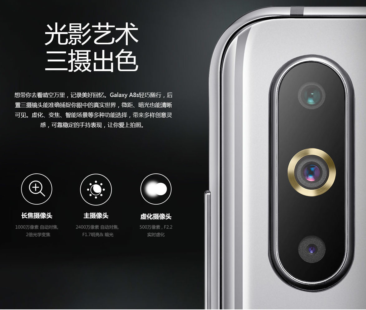 Samsung Galaxy A8s announced with Infinity-O display, Snapdragon 710 processor, triple rear ...