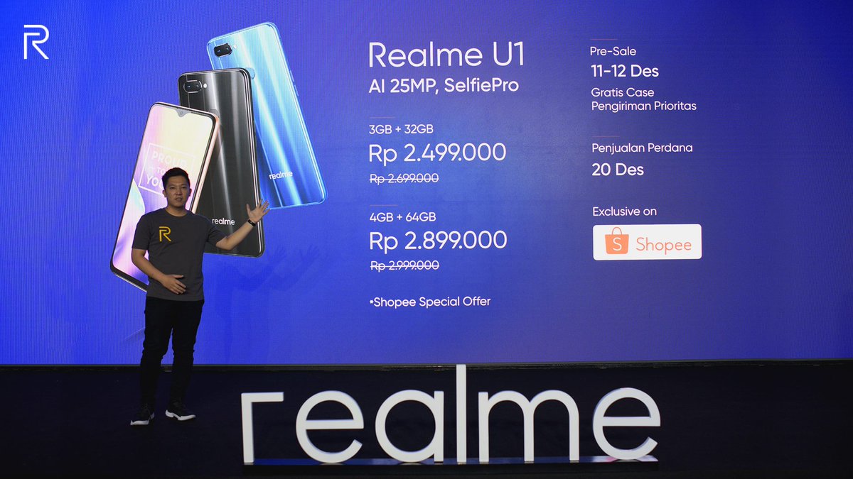 Realme U1 launched in Indonesia this week, goes on sale December 20 - Gizmochina
