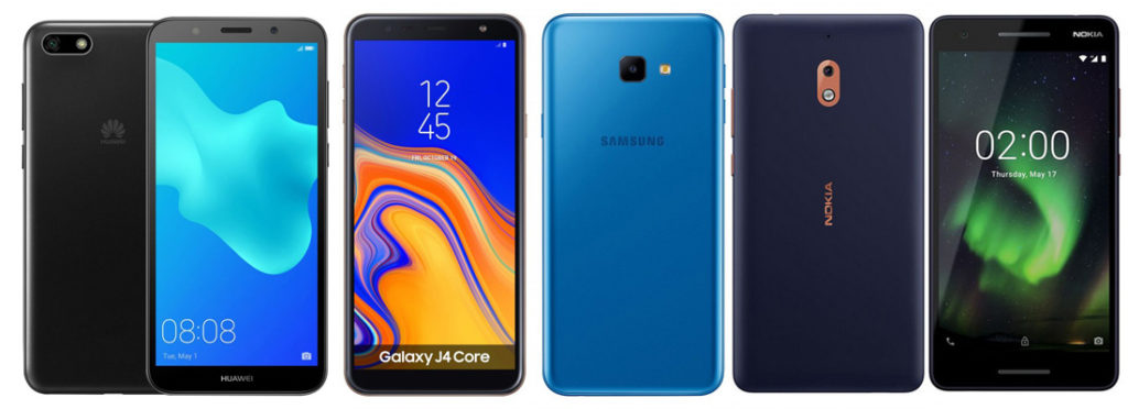 Huawei Y5 Lite vs Nokia 2.1 vs Samsung Galaxy J4 Core: Android Go ...