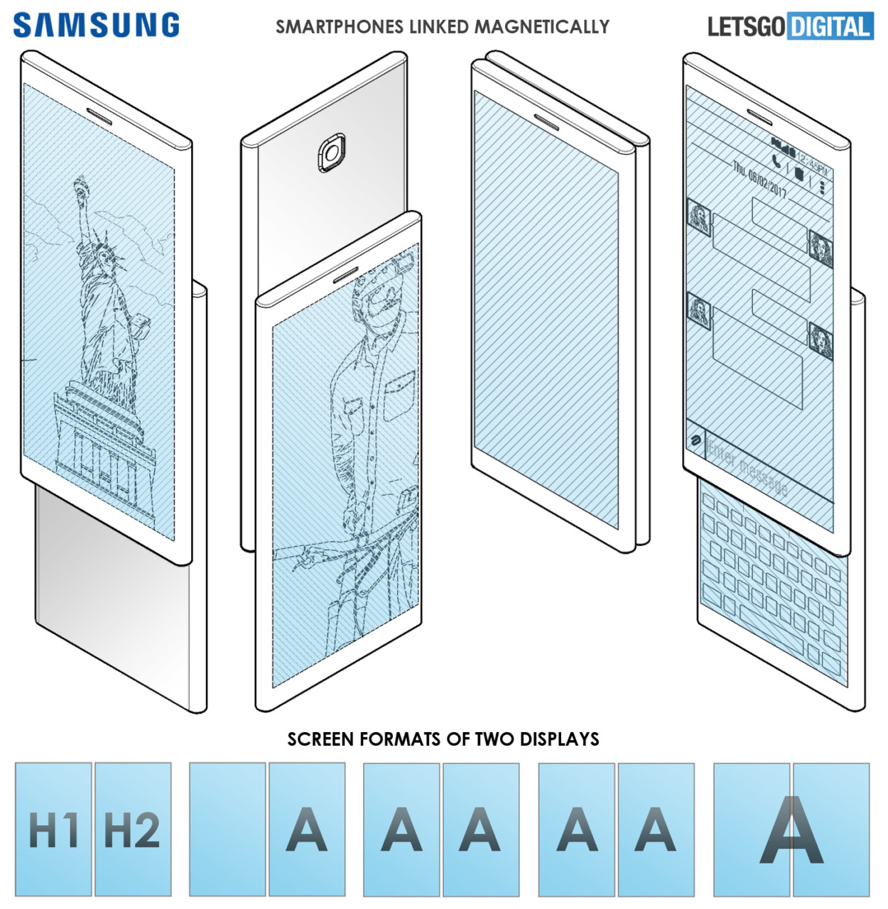 Samsung's latest patent shows smartphones that can be connected ...