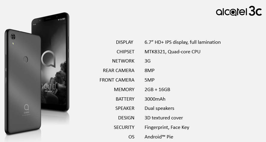 Alcatel 3C - Full Specification, price, review, comparison