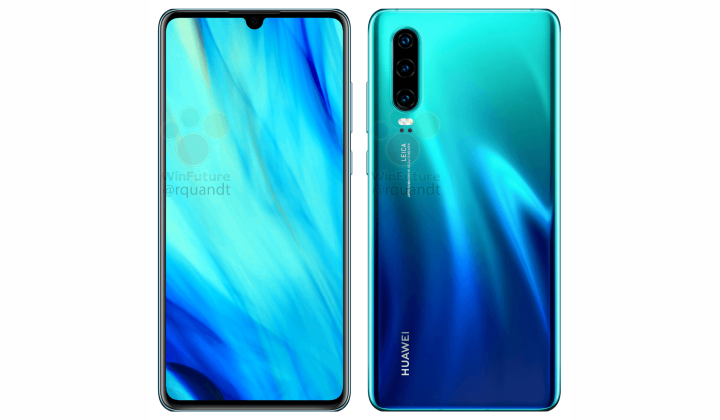 Huawei P30, P30 Pro renders leak design; 3C certification reveals 40W charging - Gizmochina