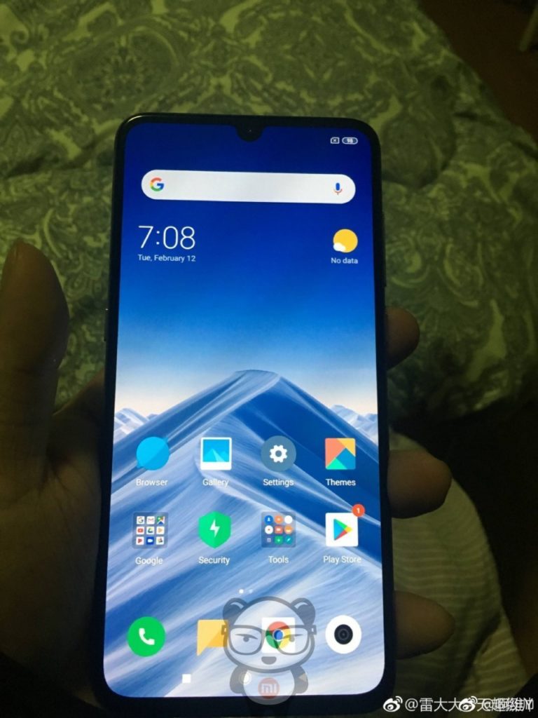 Mi 9 live images and specs leak: 6.4'' waterdrop notch display, 48MP ...